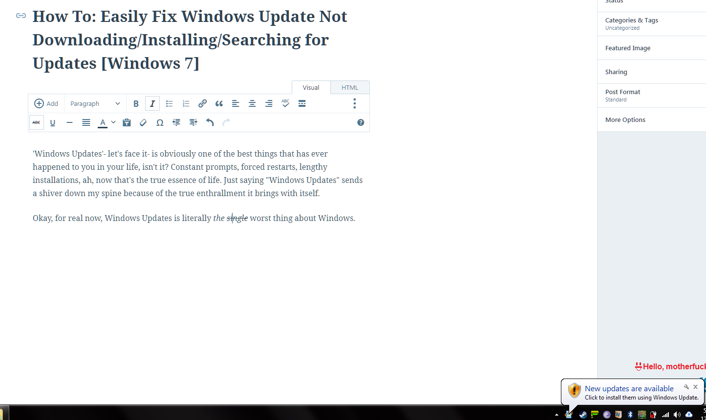 Fix: Windows 7 Not Downloading/Installing/Searching for Updates – The ...