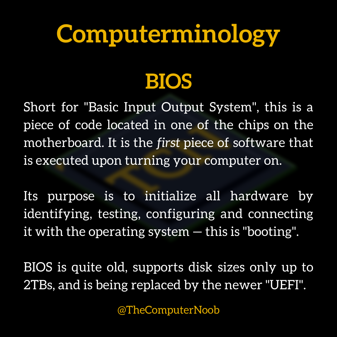 Learn Computer Science Terms – The Computer Noob