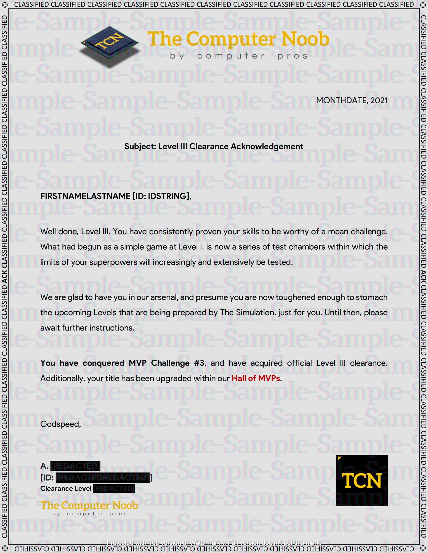 MVP Challenge: Level III – The Computer Noob